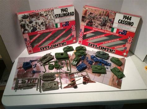 Lot Of Atlantic Ho Scale Military Items 1942 Stalingrad And 1944 Cassino