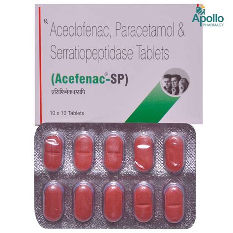 Acefenac Sp Tablet Uses Side Effects Price Apollo Pharmacy