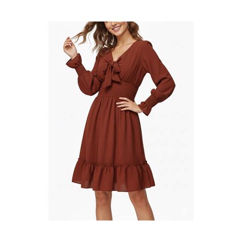 Vestido Cey Moño Manga Larga