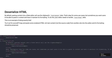Sandpack Project Codesandbox