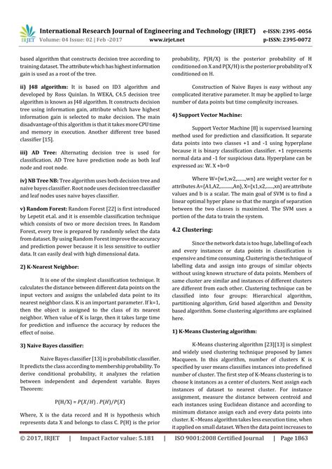 Intrusion Detection System Classification Techniques And Datasets To Implement PDF