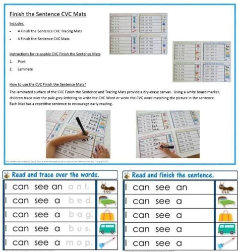 Printable CVC Words Bundle Activity Pack