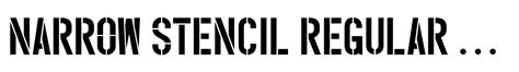 Narrow Stencil Regular Jnl Fuente Webfont And Desktop Myfonts