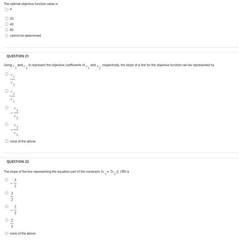 The Optimal Objective Function Value Is Chegg