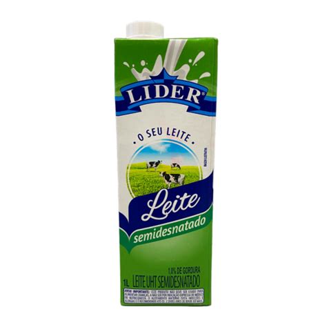 Leite Uht Semi Desnatado C Tampa 1 Litro Lider