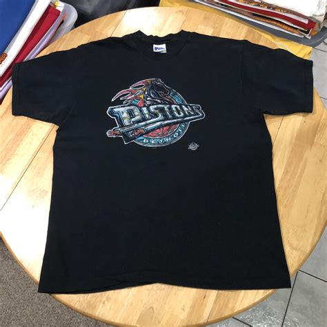 Detroit Pistons T Shirts Vintage Vintage Isiah Thomas Detroit Pistons