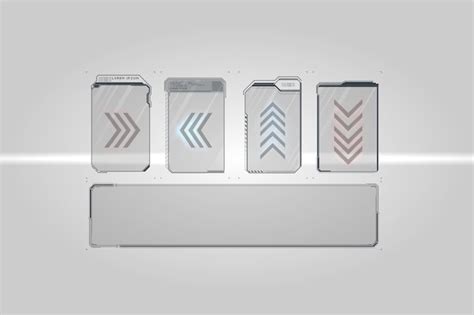 Premium Vector Interface Elements Futuristic Abstract Hud Frame