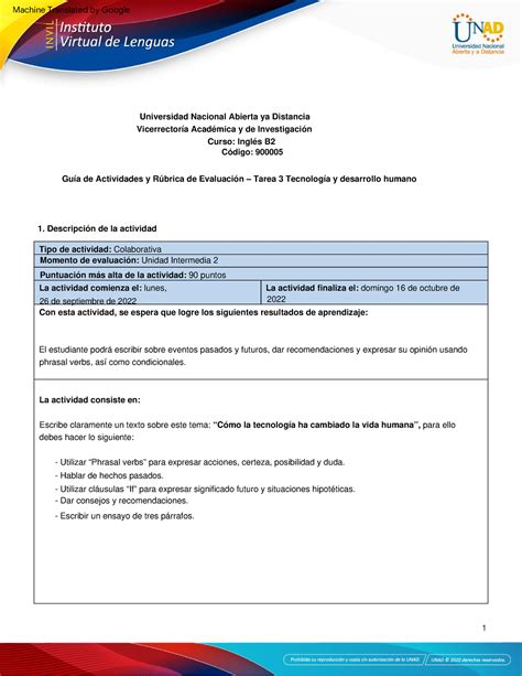 Activity Guide And Evaluation Rubric Unit 2 Task 3 Technology And Human Development 2