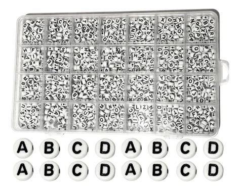 1000 Letras Acrílico Abecedario Cuenca Bisutería Luneta Meses Sin