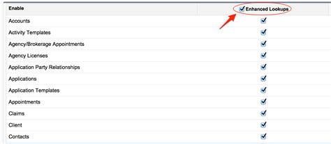 Enable The Enhanced Lookups Search Setting