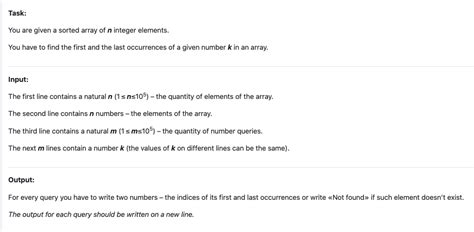 Solved Task You Are Given A Sorted Array Of N Integer