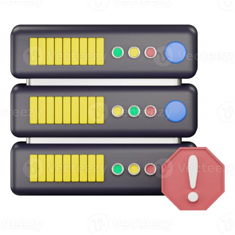 3d Server Notification Icon Illustration 16407521 Png