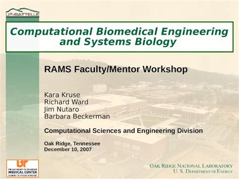 Pptx Computational Biomedical Engineering And Systems Biology Csm