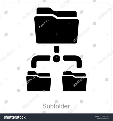 Subfolder And Folder Icon Concept Royalty Free Stock Vector