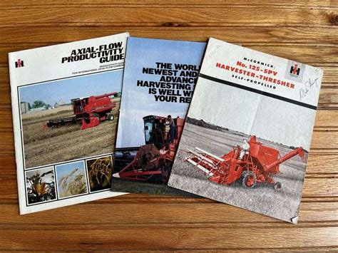 3 Ih Combine Sales Literature Aumann Auctions Inc