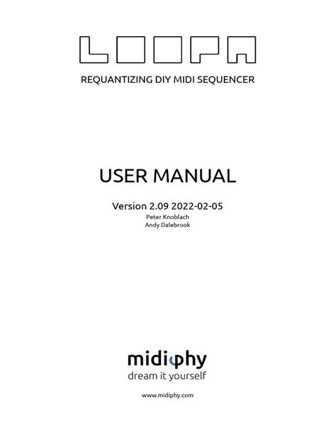 Midiphy Loopa Manual V209 Pdf Usb Computer Keyboard