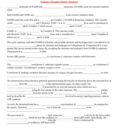 Solved Molecules Of NADH And Molecules Of FADH Enter The Chegg Com