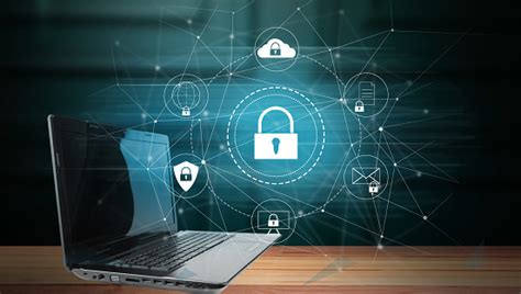 비즈니스 기술 인터넷 및 네트워킹 개념과 자물쇠 테이블에 노트북 개념에 대한 스톡 사진 및 기타 이미지 개념 고객 노트북 Istock