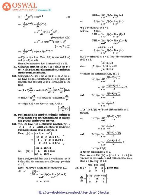 Ncert Solutions For Class 12 Maths Chapter 5 Miscellaneous Exercise