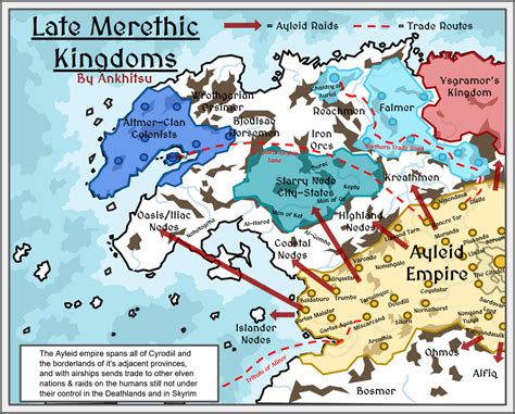 West Tamriel Maps The Late Merethic By Ankhitsu On Deviantart