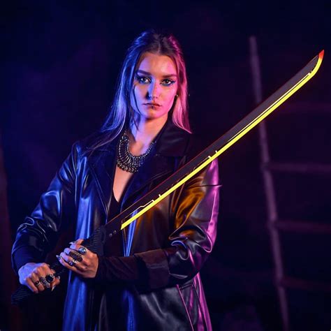 Phantom Orange Led Katana Cyberpunk Blasters4masters