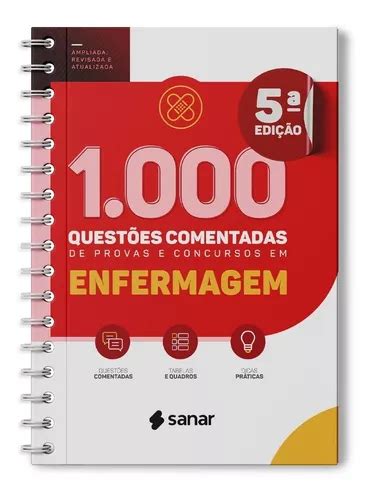 Livro 1000 Questões Comentadas De Provas E Concursos Em Enfermagem
