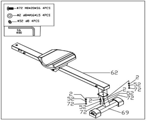 Sunny Health Fitness Sf Rw5515 Magnetic Rowing Machine Rower User Manual