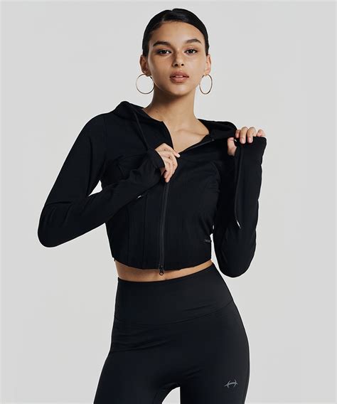 에이치덱스 우먼스 소프트 하트라인 후디 집업 Black