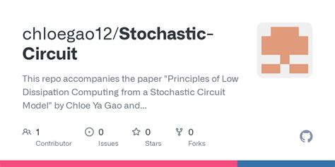 Github Chloegao12 Stochastic Circuit This Repo Accompanies The Paper Principles Of Low