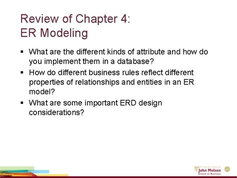 Btm 382 Database Management Chapter 4 Entity Relationship