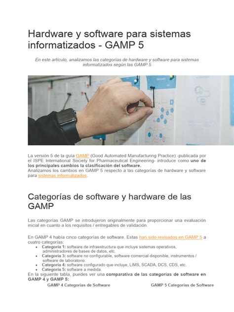 Gamp5 Hardware Y Software Para Sistemas Informatizados Descargar