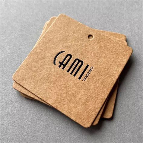 1000 Custom Kraft Hang Tags Thick Hang Tags Simple Paper Hang Tags