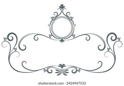 Vintage Horizontal Frame Label Lines Making Stock Vector Royalty Free Shutterstock