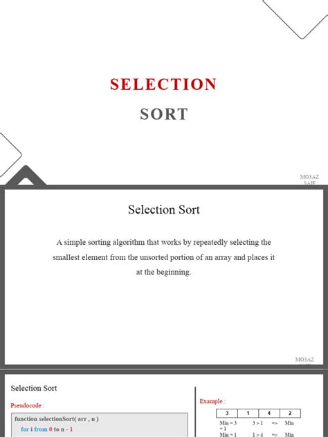 Selection Sort Pdf
