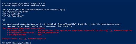 Import Reg Key To Remote Computer Stephen Hackers Blog