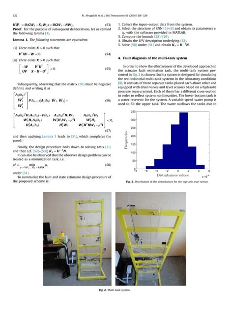 Neural Network Based Actuator Fault Diagnosis For A Non Linear Multi Tank System Pdf