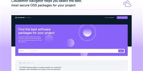 Cloudsmith Navigator Find And Select Secure Packages ☁️ Paul Mckeever Posted On The Topic