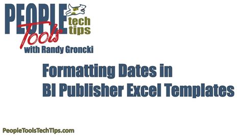 Bi Publisher Excel Template