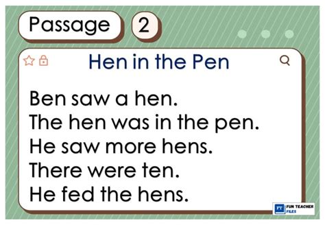 Cvc Reading Passages Set 1 Fun Teacher Files