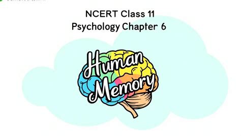 Ncert Class 11 Psychology Chapter 6 Human Memory Pdf Yuva Career