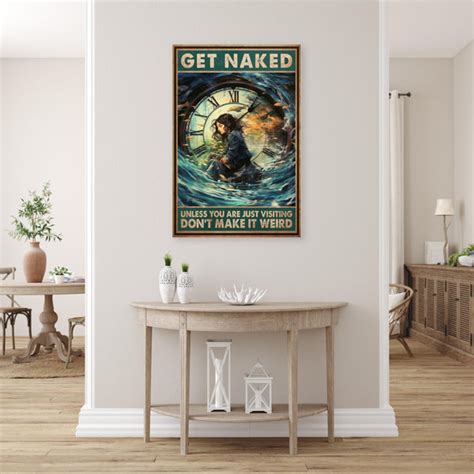 Trinx Woman Get Naked On Canvas Graphic Art Wayfair