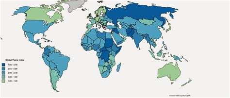 Global Peace Index Vivid Maps