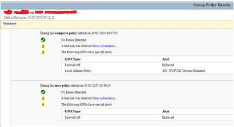 Ad Sysvol Version Mismatch On Local Admin Policy Restricted Group Settings R Activedirectory