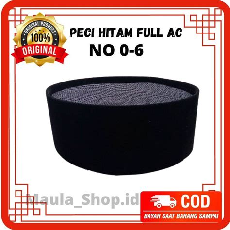 Peci Songkok Kupluk Kopiah Kopiyah Kopyah Hitam Full Ac No Nomor 0 1 2