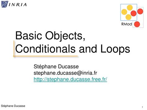 Ppt Basic Objects Conditionals And Loops Powerpoint Presentation
