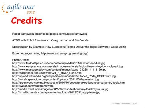Acceptance Test Driven Development Using Robot Framework PPT