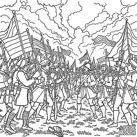 Best Revolutionary War Coloring Pages Free Printable Pdf