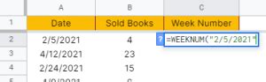 How To Use WEEKNUM Function In Google Sheets Step By Step