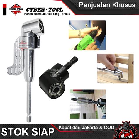 Jual Sambungan Bor Kepala Bor Extension Mata Bor L Angle 1 4inch Hex Bit Socket Bor Alat Bantu