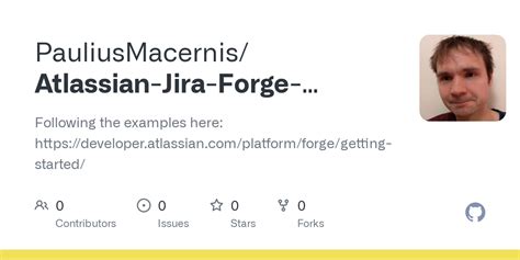 Github Pauliusmacernis Atlassian Jira Forge Example Following The Examples Here Https